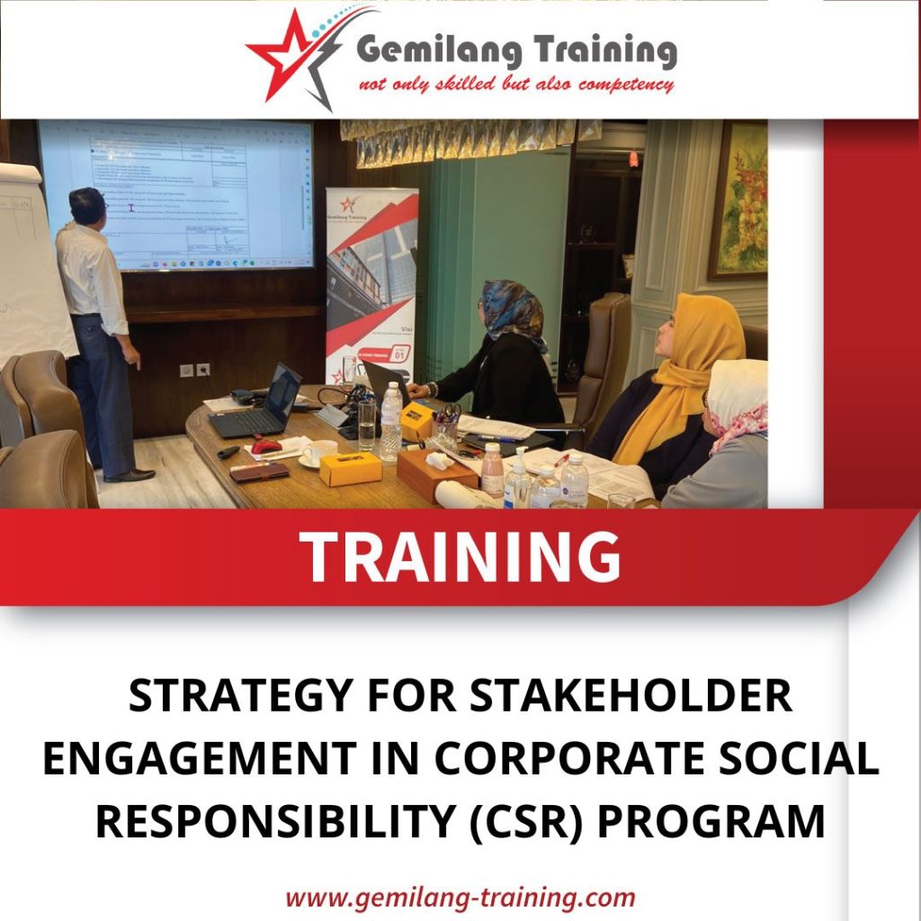 TRAINING STRATEGY FOR STAKEHOLDER ENGAGEMENT IN CORPORATE SOCIAL ...